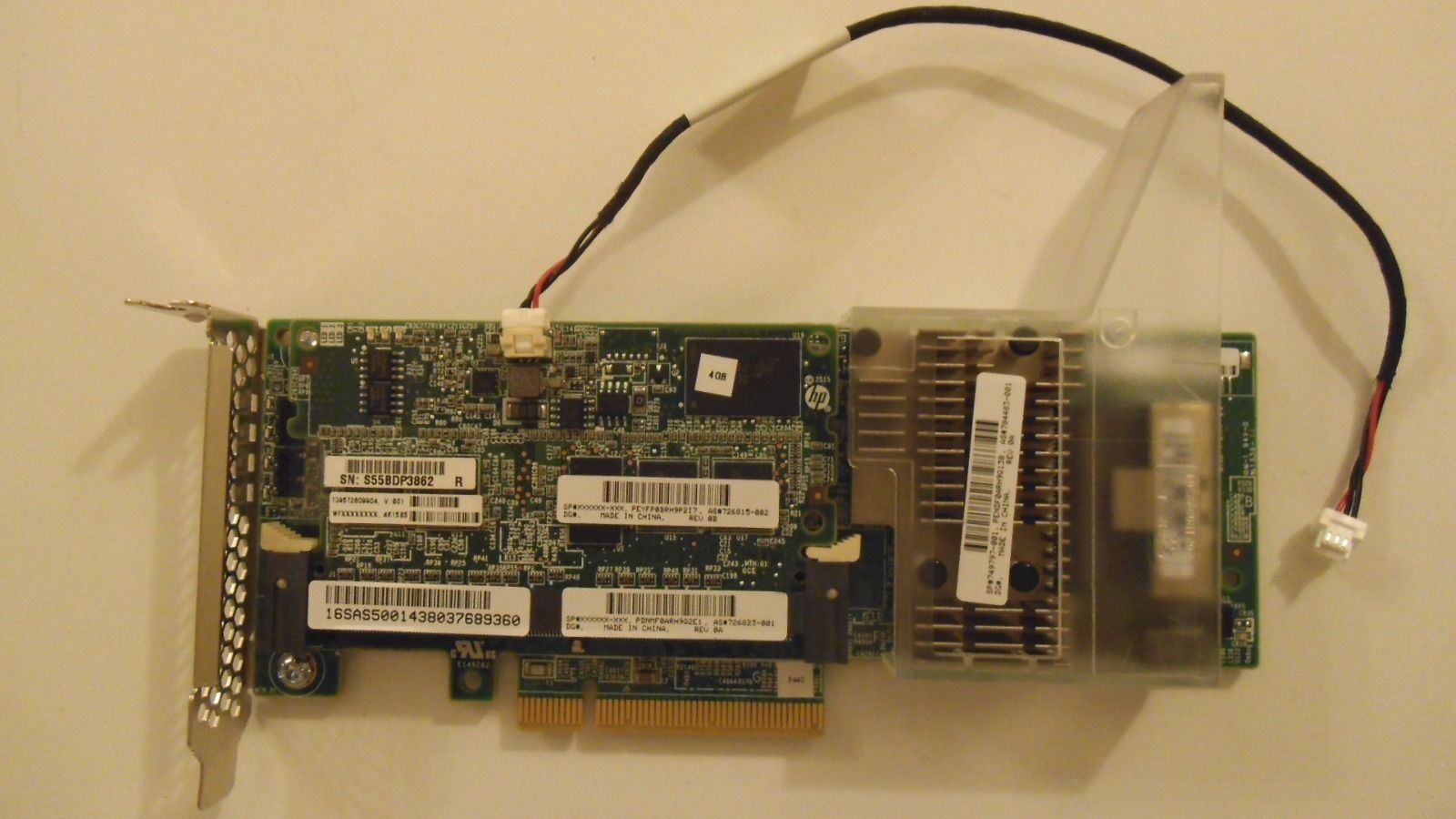 631670-B21 HP Smart Array P420/1GB FBWC 6Gb 2-ports Int SAS Controller ...